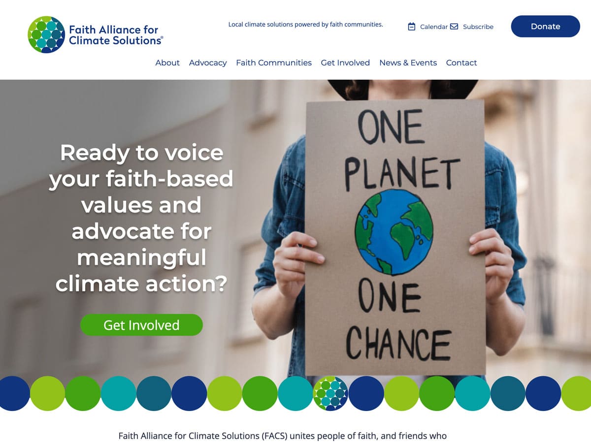 Faith Alliance for Climate Solutions | Design TLC